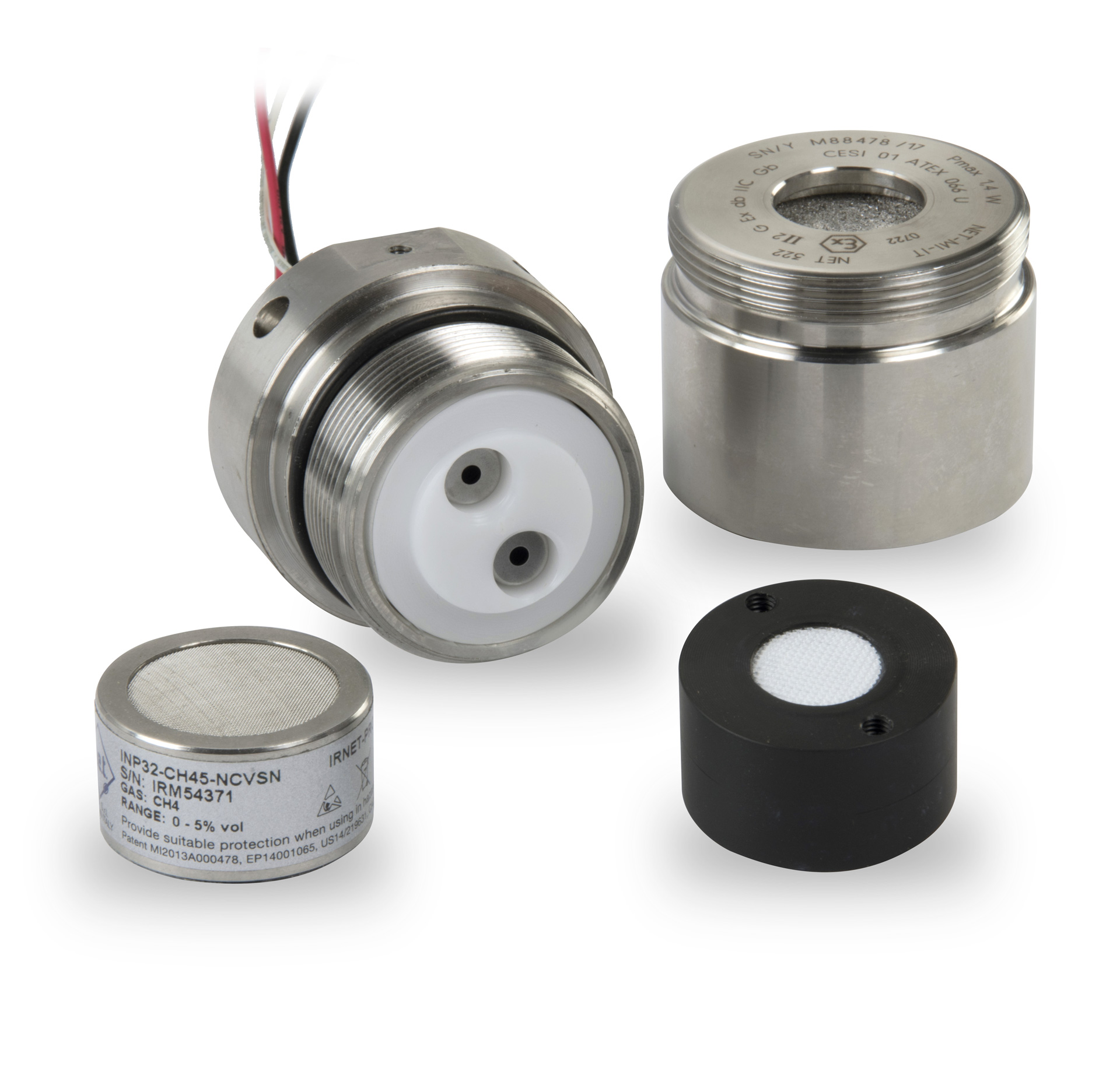 Housing and gas detector head for 32mm (7-series) gas sensor