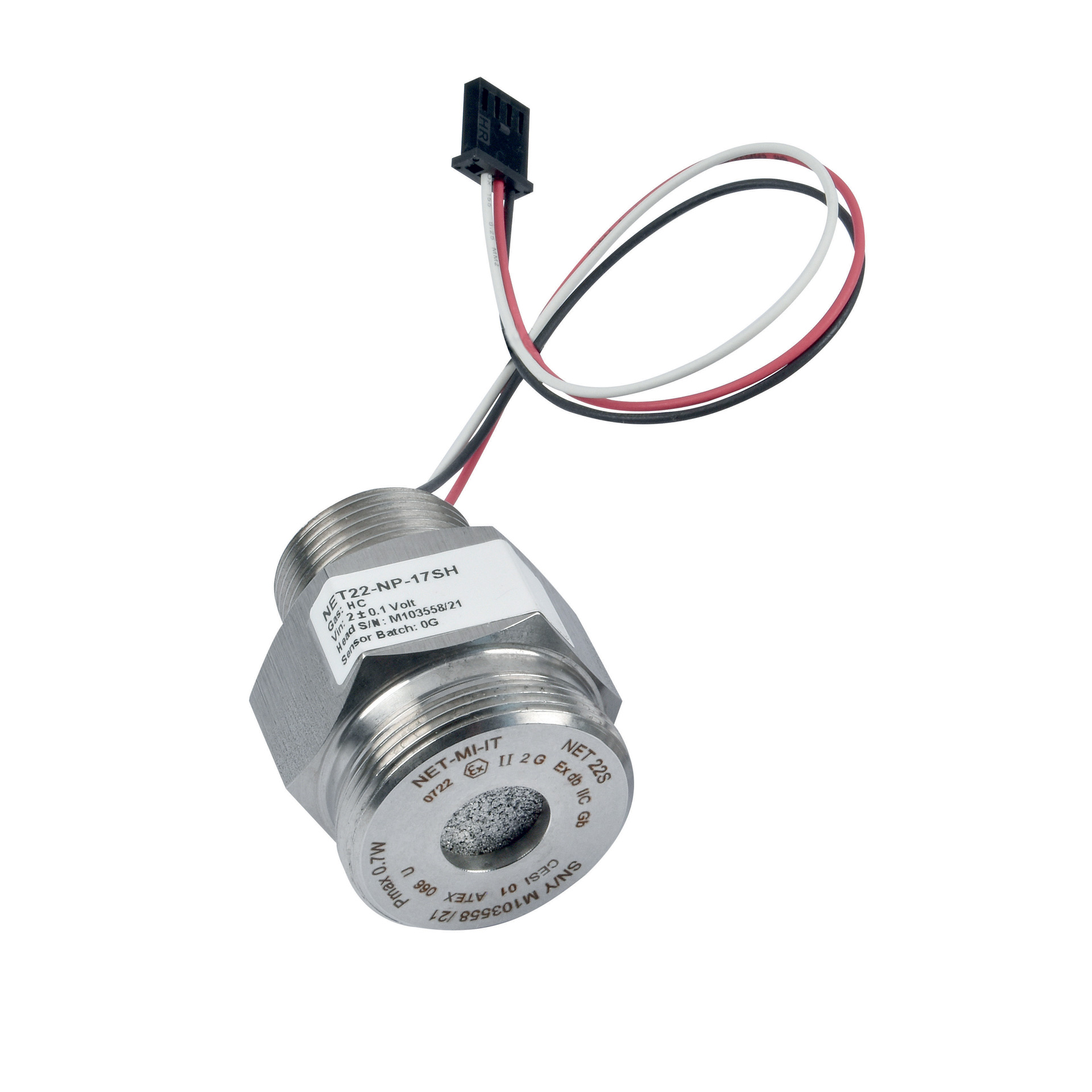Housing and gas detector head for 20mm (4-series) gas sensor