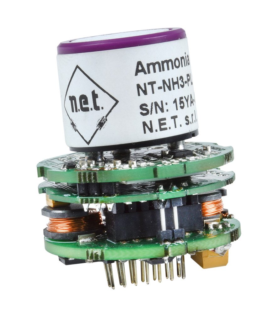 Gas sensor electronic interfaces with analog and Modbus output